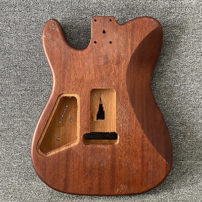 Mahogany Wood Telecaster Tele Style Guitar HH Body with Maple | Reverb