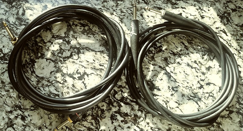 Monster Monster Fender 2- 10' cables guitar cords '90's | Reverb
