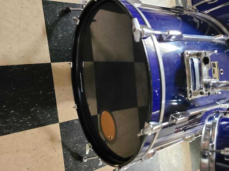 Pearl Export 1980s-90s - Blue wrap | Reverb