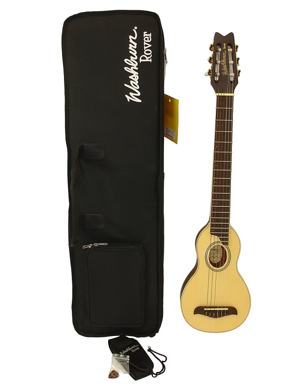 Washburn RO20 Nylon Acoustic Travel Guitar w/ Case & | Reverb