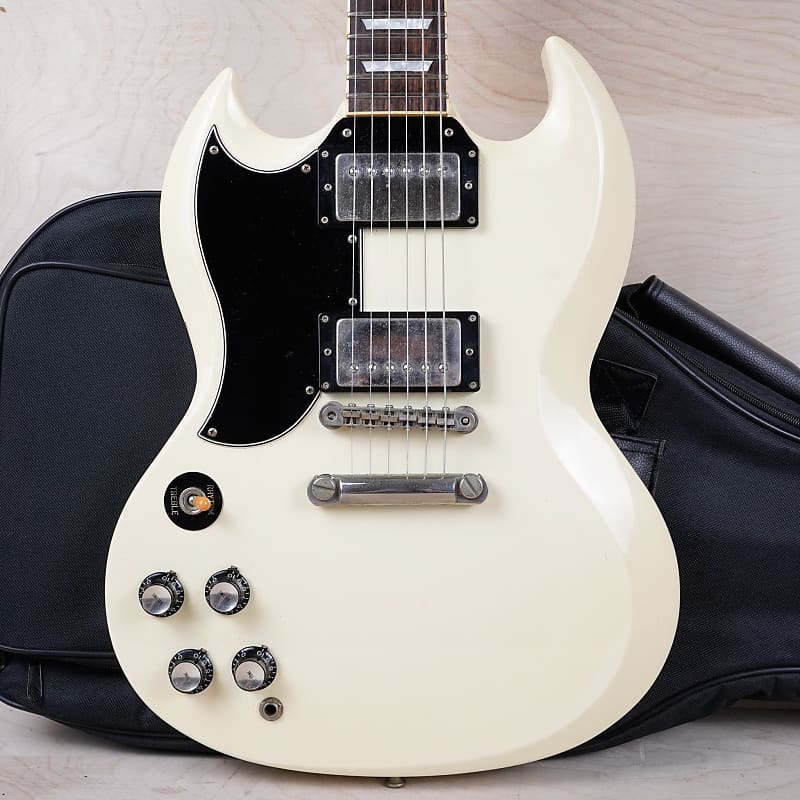 Tokai SG-95L Left Handed MIJ 2008 Snow White Lefty Made in | Reverb