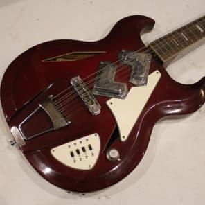 Greco 975 - "Shrike" 12 String Electric Guitar Red | Reverb