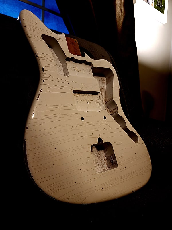 USACG Jazzmaster relic body 2023 - Polar white nitro | Reverb