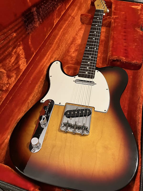 Lefty Fender Telecaster 3-Tone Sunburst Body, Nitrocellulose | Reverb