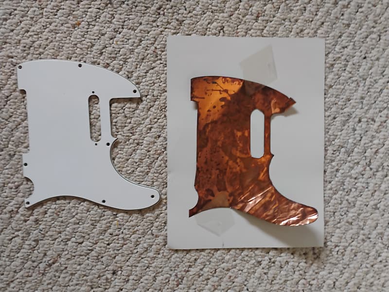 Nicely aged 1960s-1970s style Telecaster Pickguard | Reverb Canada