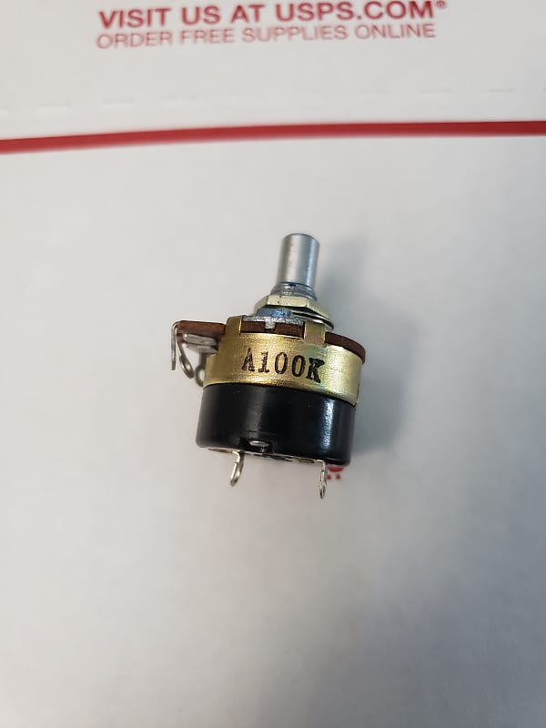 Lot of 35 Alpha 100k log audio taper potentiometer pots with | Reverb