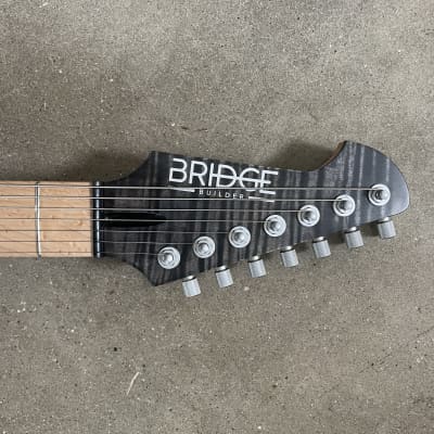 Bridge Builder Guitars Oxcart 7-string (Black Machine and | Reverb