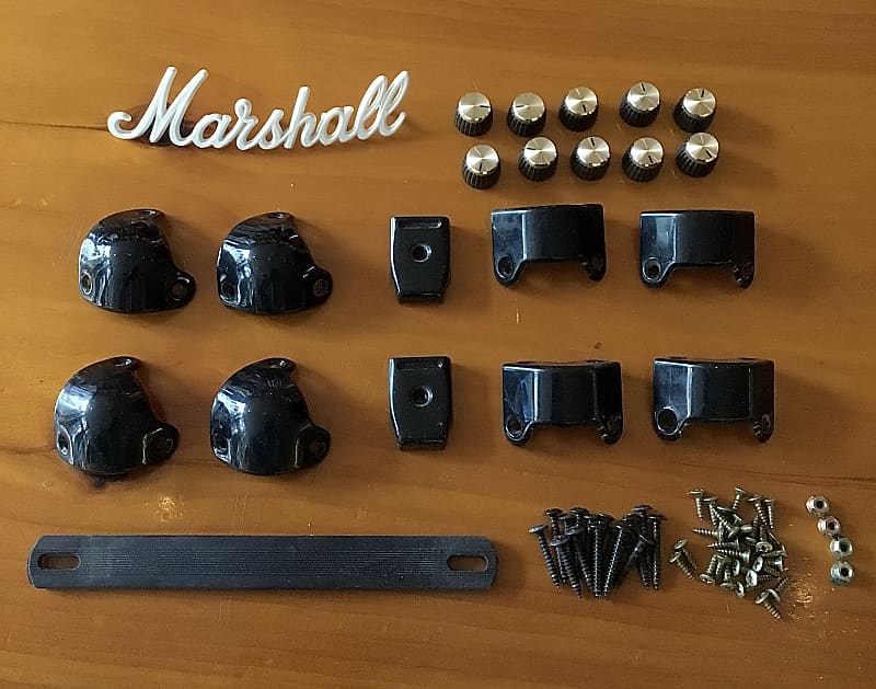 Marshall Amp Parts 1990s Corners, Knobs, Logo | Reverb