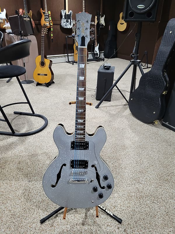 Jim Cat 335 (styles) - Silver Glitter | Reverb