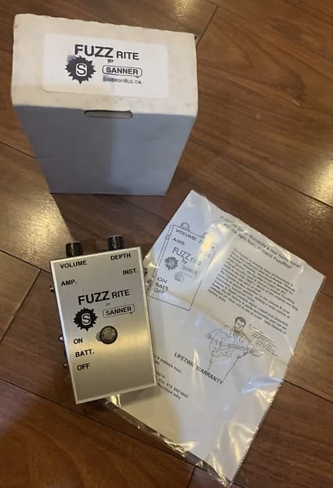 1990’s Ed Sanner Fuzz Rite new old stock | Reverb