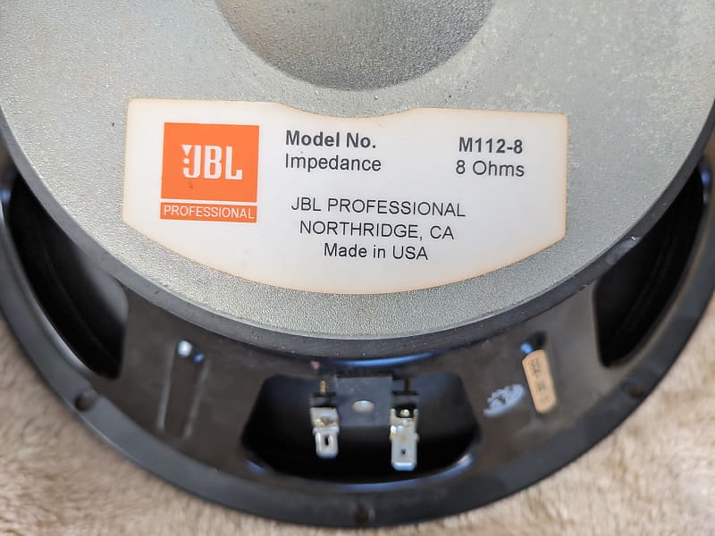12" JBL Factory Replacement Woofer M112-8, 8 Ohms, | Reverb