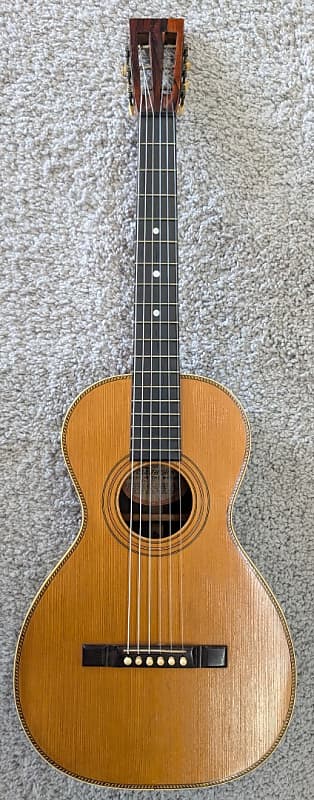 Antique Washburn Parlor Guitar Model 115 Project with case - | Reverb
