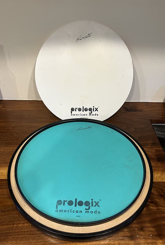 Prologix Drum Practice Pad AllN1 2023 - White/turquoise | Reverb