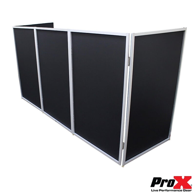 ProX XF-5X3048S 5 Panel Silver Frame DJ Facade W/ Stainless | Reverb