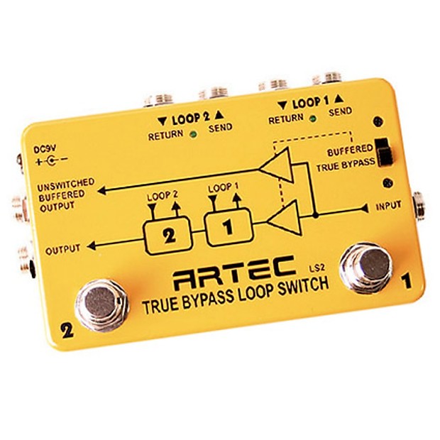 Artec LS2 Dual Channel /True Bypass Loop Switch Nice Fast, | Reverb