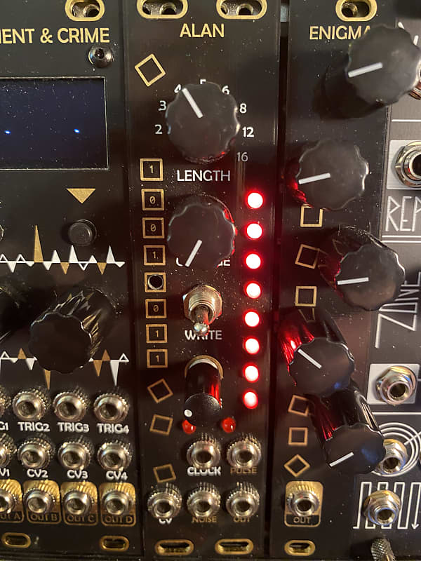 Alan (micro Turing Machine) Shift Register Based Sequencer | Reverb