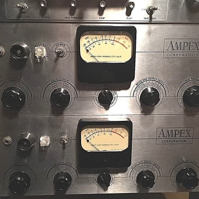 Vintage Ampex 350 Reel 2 Reel Tape Machine Set Mic Preamps | Reverb