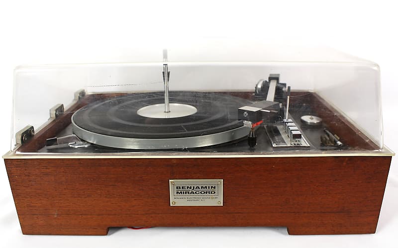 Vintage Benjamin Miracord ELAC 50H Turntable Audio Technica | Reverb