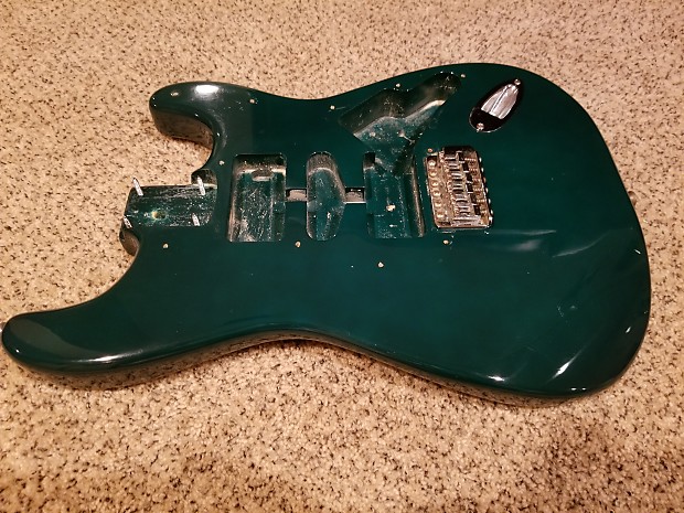 Fender Squier Stratocaster Body British Racing Green | Reverb