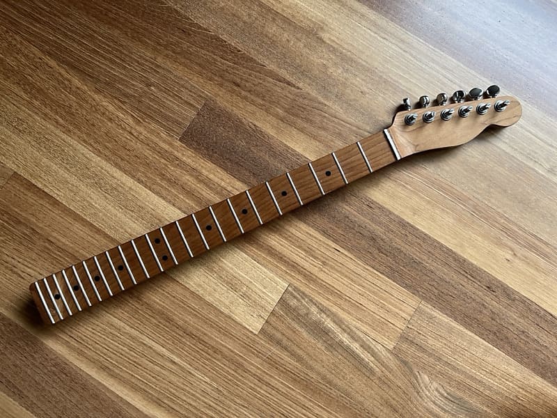 Warmoth Roasted Maple Telecaster Neck 2023 Compound radius | Reverb