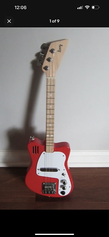 Loog Mini Electric 3-string guitar with built in amp and | Reverb