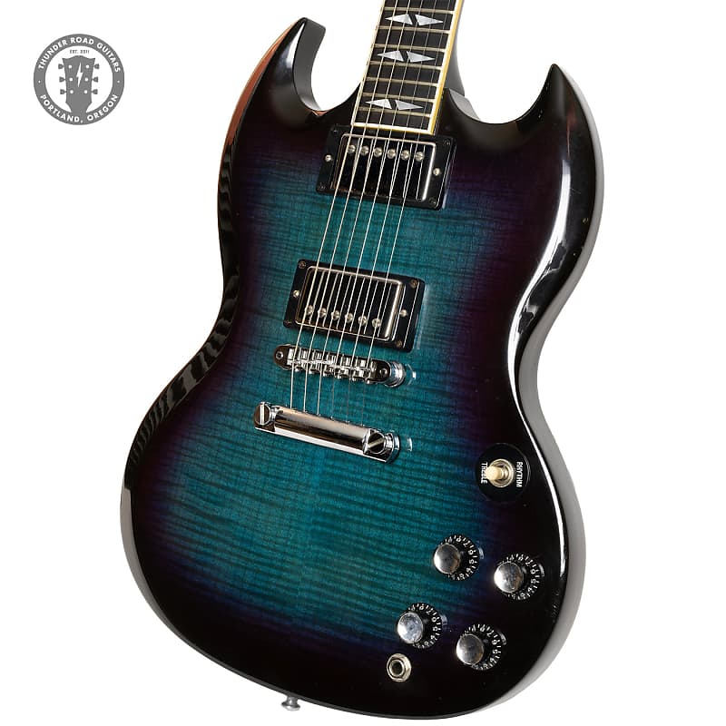 2001 Gibson SG Supreme Transparent Blue Burst | Reverb