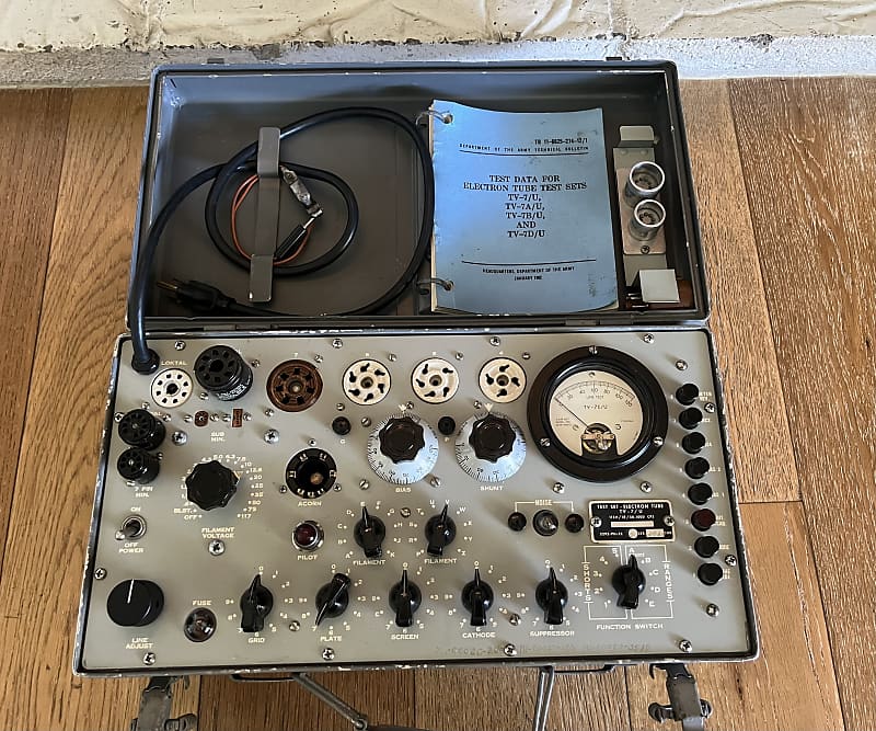 TV-7U Military Surplus Vacuum Tube Tester, Serviced | Reverb