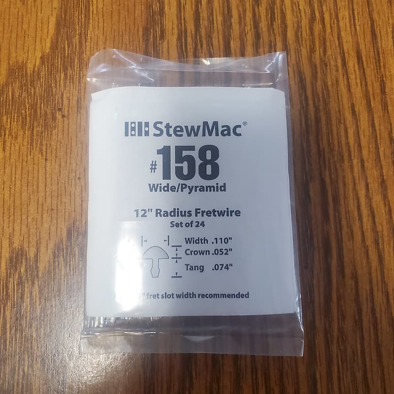 StewMac Precut fretwire Wide/Pyramid- Nickel | Reverb