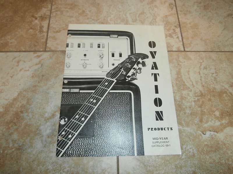 Vintage 1969 Ovation Supplement Catalog! Big Dude, Little | Reverb