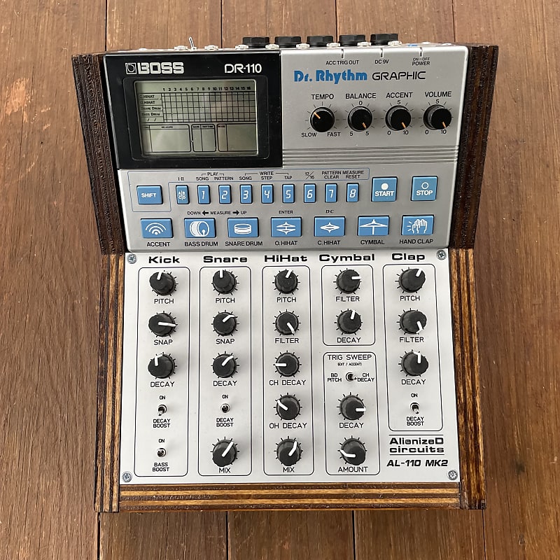 Alienized circuits AL-110 mk2 - modded Boss DR-110 | Reverb