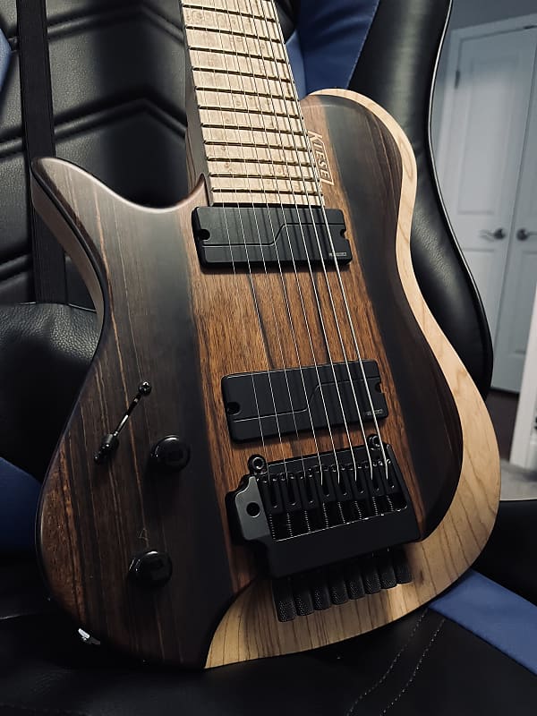 Kiesel Zeus 8 (Left Handed) 2021 Royal Ebony Top, Swamp Ash | Reverb