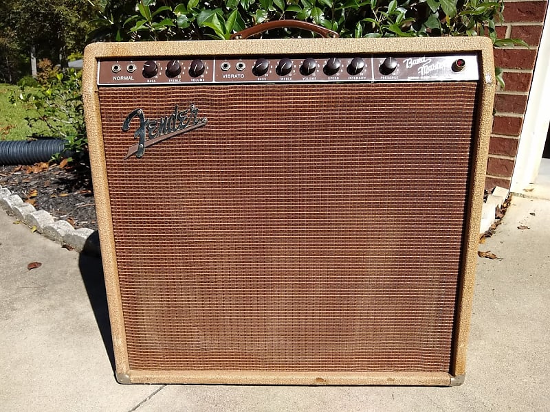 Vintage 1960 Fender 3x10 Bandmaster - Center Volume - Rough | Reverb