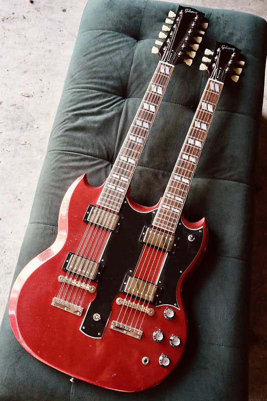 Gibson Custom Shop EDS-1275 Double Neck - Red Sparkle | Reverb