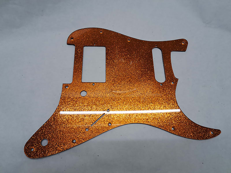 Copper Sparkle Glitter HXS pickguard Fits Fender Strat | Reverb