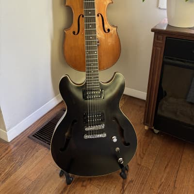 Alden AD Western Star Semi Acoustic Guitar Green Sparkle Jazz | Reverb