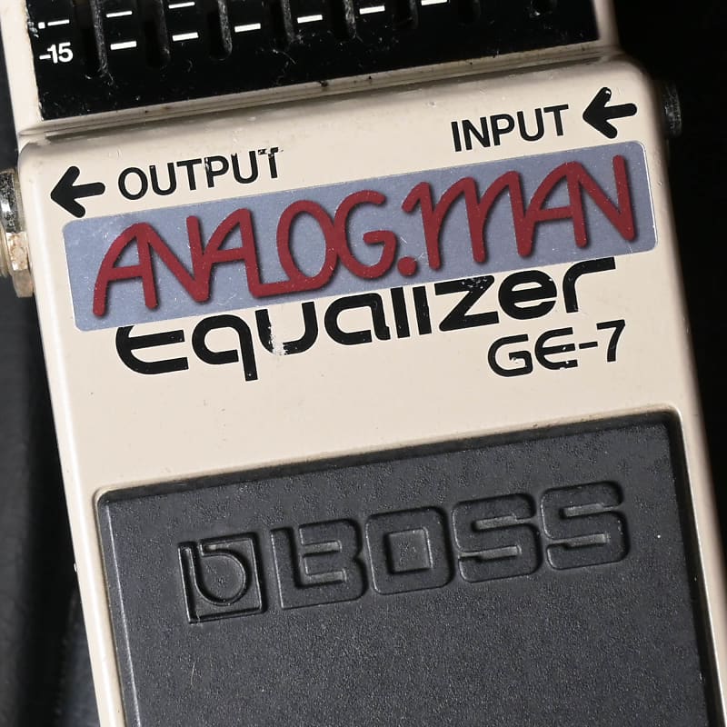 Analogman x BOSS GE-7 Equalizer (MIJ Black Label) 1990 Guitar | Reverb