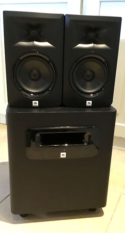 Original series JBL 305 5” studio monitors + JBL LSR310S | Reverb