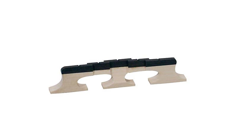 Bridge for banjo, maple, ebony compensated saddles, for 5 | Reverb UK