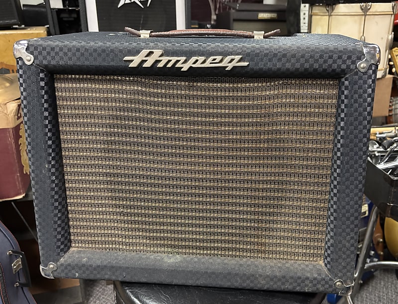 Vintage Ampeg Jet J-12 1960’s - Blue Tolex | Reverb
