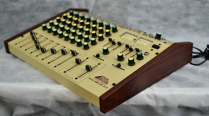 Vintage Analog Mixer Aria AMX-80 8 Channel Stereo Mixer 70's | Reverb