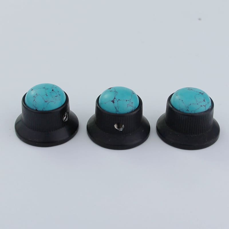 Black Strat Stratocaster Style Guitar Control Knobs with | Reverb UK