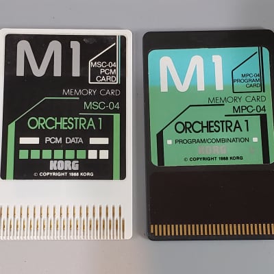 Korg M1 Orchestra 1 MSC-04 / MPC-04 / PCM Program Cards | Reverb