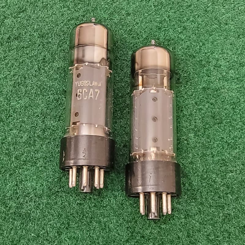 RARE LOT OF 2 Ei (Yugo Telefunken) EL34 6CA7 Power Tubes TEST | Reverb