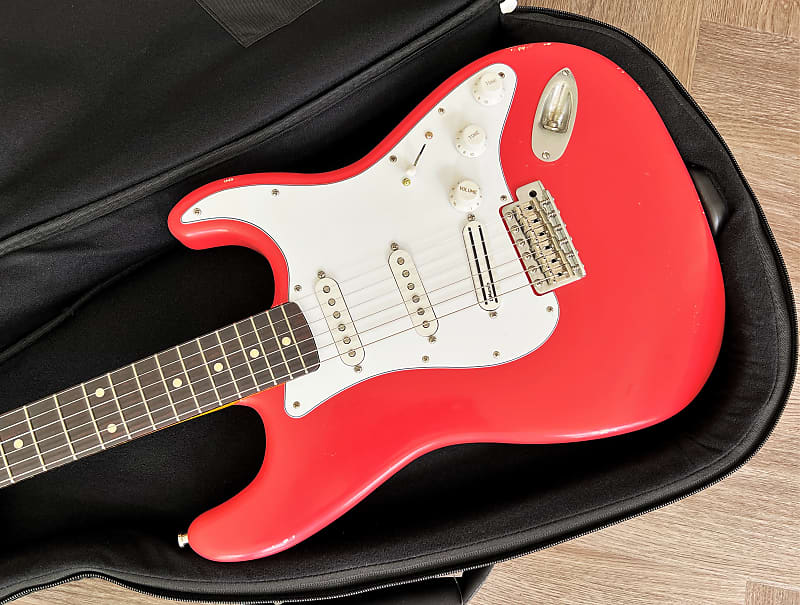 MJT Stratocaster Dimarzio Pickups 2021 Fiesta Red | Reverb