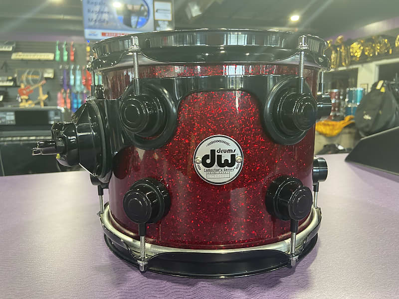 DW Collectors Series 10” rack tom 2009 Ruby Glass | Reverb