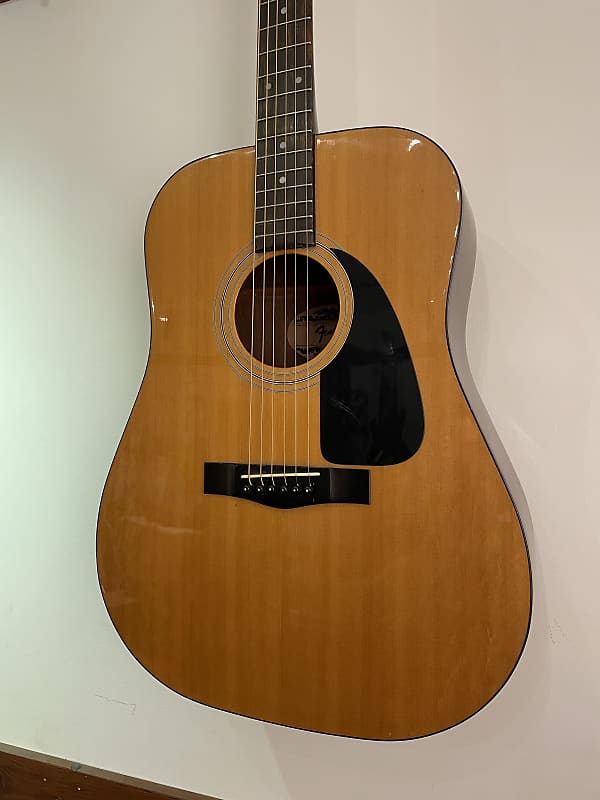 Fender Gemini II acoustic guitar 1990s Natural made in Korea | Reverb