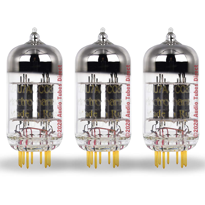3 New Electro-Harmonix 12AU7 Gold Pin Preamp Tubes | Reverb