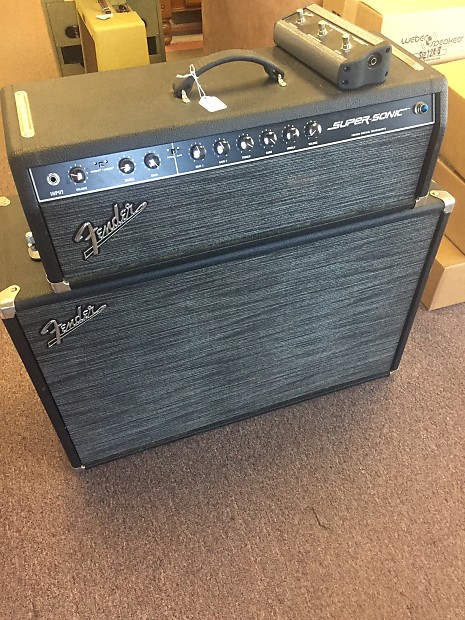 Fender Super Sonic 60 Head and 2 x 12 Cabinet, loaded with | Reverb
