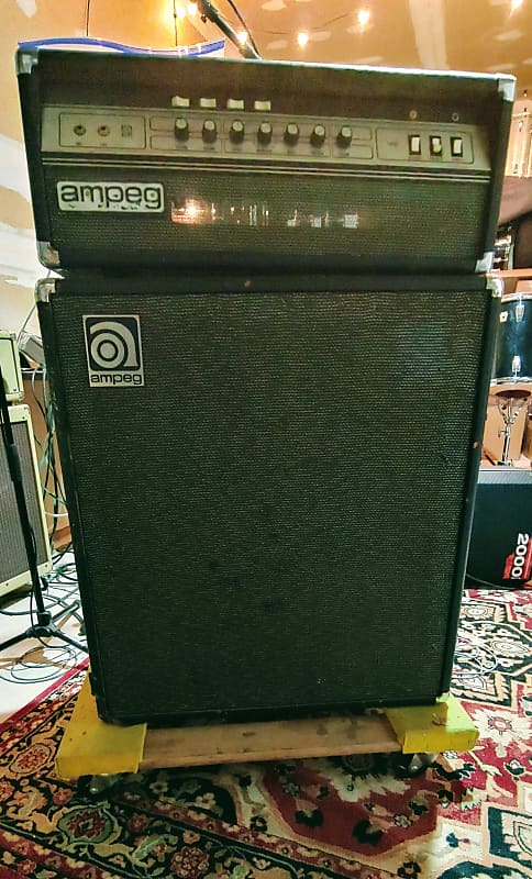 Ampeg V4 Amp And Speaker Stack Vintage 1970's Serviced | Reverb