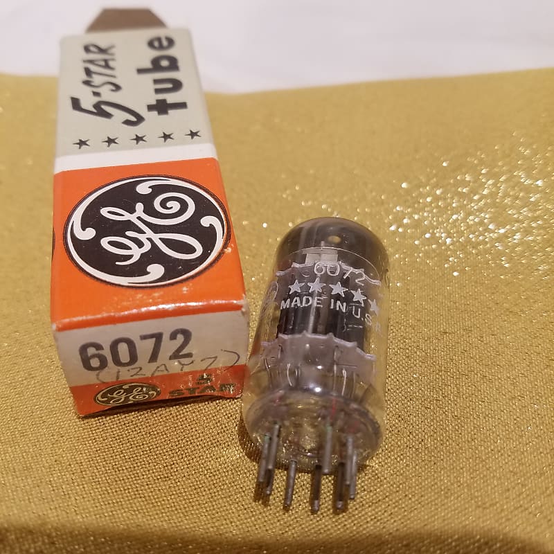 G.E ONE (1) 6072 mic dual triode tNOS AT1000 TESTED Vacuum | Reverb